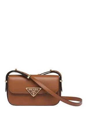 Prada Leather Shoulder Bag - Cognac