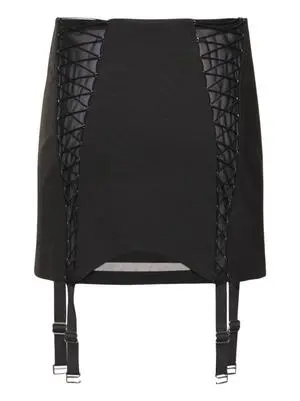 DION LEE Zippered Skirt - Black