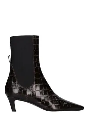 TOTÊME Toteme Logo Embossed Booties