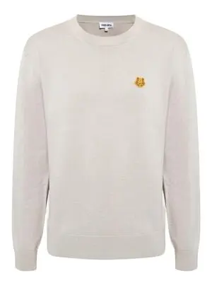 Kenzo Tiger Crest Crewneck Sweater - White