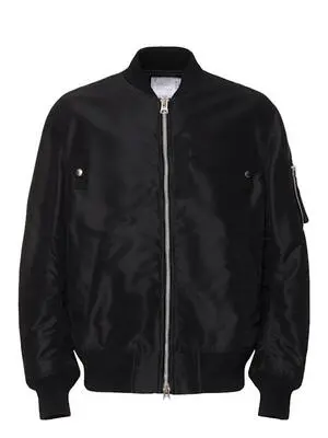 Sacai Long-sleeved Bomber Jacket - Black