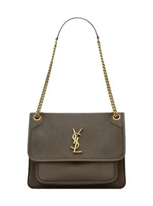 Saint Laurent Niki Medium Shoulder Bag - Brown
