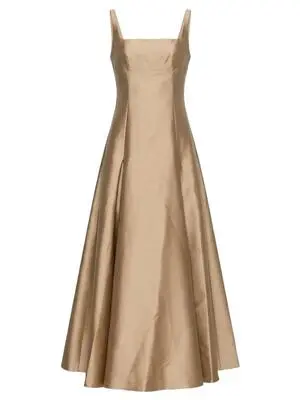 Roland Mouret Sleeveless Square Neck Gown - Golden