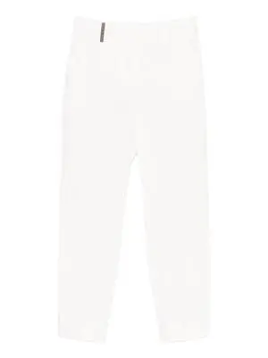 Peserico Cropped Pleated Trousers - White