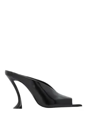 LANVIN Midnight Step Peep Toe Sandals - Black