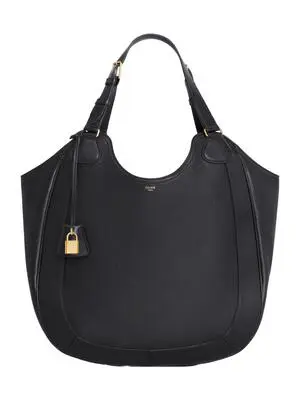 Celine Meo Bag In Supple Grained Calfskin - Black