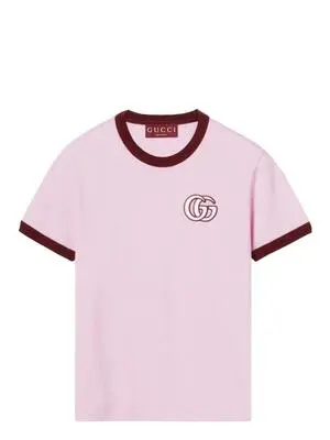 GUCCI Gucci Embroidered Jersey T-Shirt