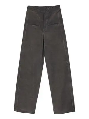 UMA WANG Wide-leg Casual Pants - Grey Brown