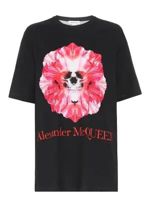 Alexander McQueen Skull Print T-shirt - Black