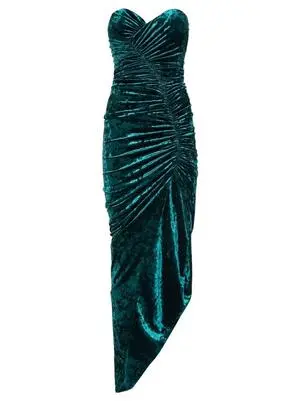 Alexandre Vauthier Pleated Strapless Gown - Black