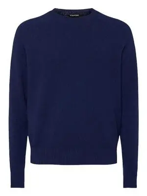 TOM FORD Wool Cashmere Crewneck Sweater - Black