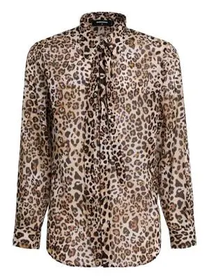 Dsquared2 Wild2 Sexy Tie Printed Cotton Shirt - Multicolor