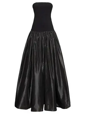 Coperni Off-shoulder Maxi Dress - Black
