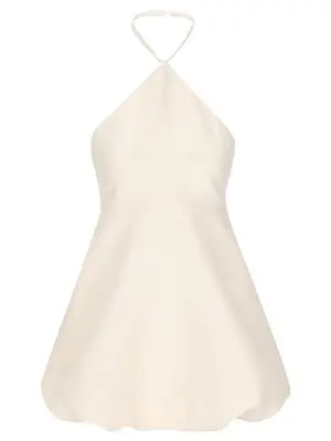 Balenciaga Balenciaga Halterneck Mini Dress Ivory