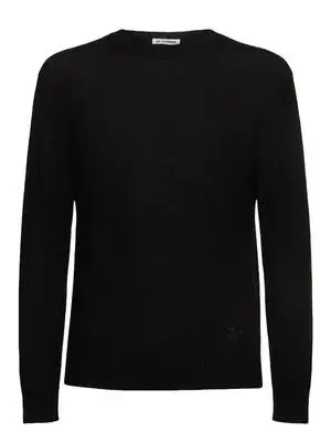 JIL SANDER Wool Crewneck Sweater - Black