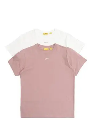 Off-White Arrows Logo Print T-shirt - Pink