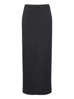 REFORMATION Belt Loop Midi Skirt - Black