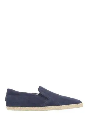 TOD'S Slip-on Sneakers With Woven Sole - Blue