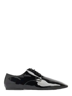 Dries Van Noten Patent Leather Lace-up Shoes - Black