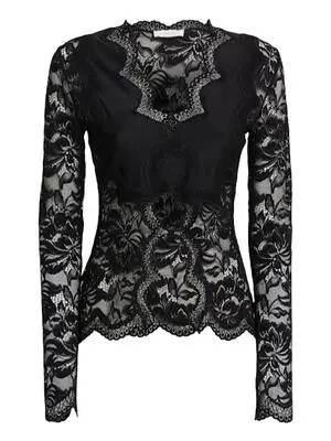Rabanne Lace Top - Black