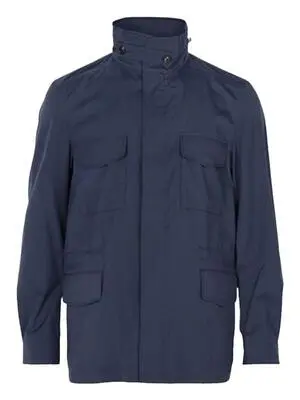 Loro Piana Long Sleeve Stand Collar Jacket - No