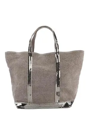 Vanessa Bruno Sequined Piping Handbag - Gray