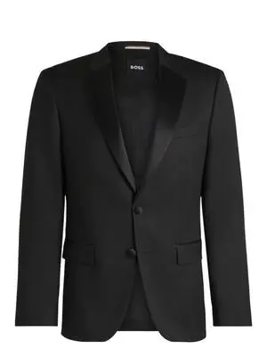 Hugo Boss Single-breasted Tailored Blazer - Black