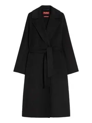 Max Mara Belted Mid-length Coat - Black