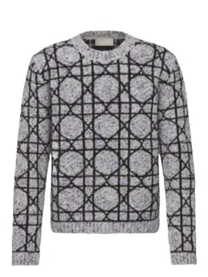 Dior Cannage Knit Sweater - Gray
