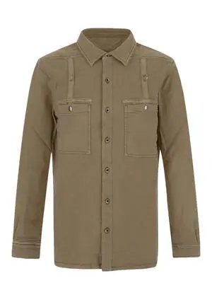 Rick Owens Long Sleeve Shirt Jacket - Brown