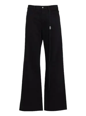 ANN DEMEULEMEESTER High-waisted Straight Leg Pants - Black