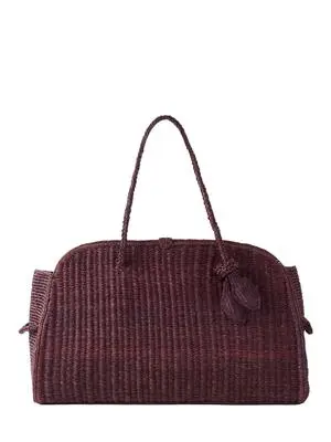 Jacquemus Woven Top Handle Shoulder Bag - Red