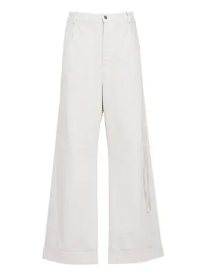 ANN DEMEULEMEESTER Michael High Comfort 5-pocket Pants - White
