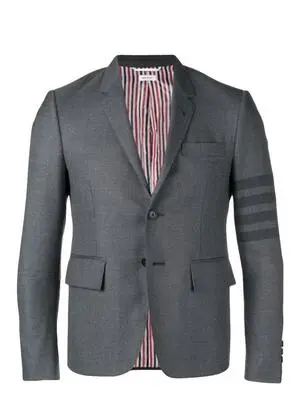 Thom Browne 4-bar High Armhole Sport Coat - Medium Gray