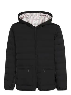 Thom Browne 4-bar Padded Hooded Jacket - Black