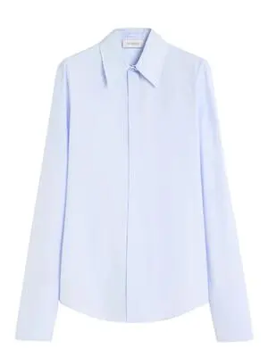 Sportmax Long Sleeve Shirt With Double Cuffs - Avio