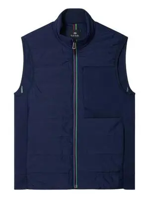 Paul Smith Quilted Zipped Vest - Black