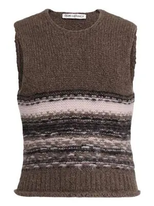 Our Legacy Mohair Blend Vest - Brown