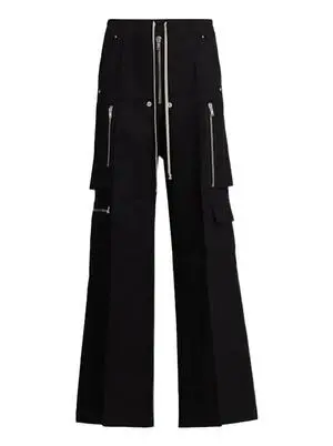 Rick Owens Cargobelas Wool Zipped Pants - Black