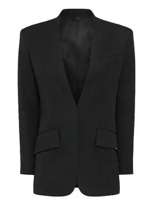 ATTICO Attico Virgin Wool Gabardine Blazer