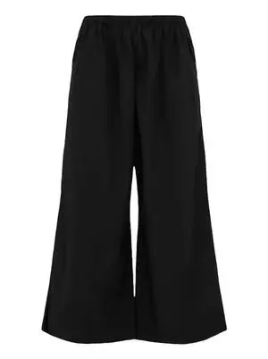 Acne Studios Wide Cotton Pants - Black