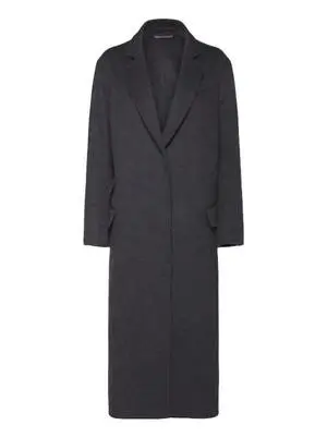 TOM FORD Single Breasted Wool Blend Coat - Black