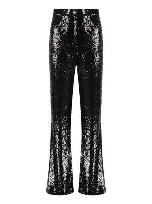 NILI LOTAN Nili Lotan Sequined Flared Trousers