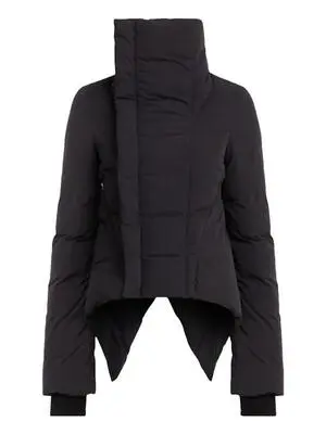Rick Owens Naska High Neck Matte Nylon Down Jacket - Black