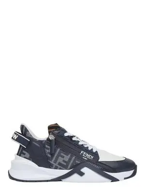 Fendi Flow Ff Jacquard Sneakers - Blue