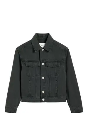 Ami Buttoned Denim Jacket - Black