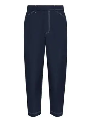 Thom Browne Contrast Stitch Tailored Trousers - Blue