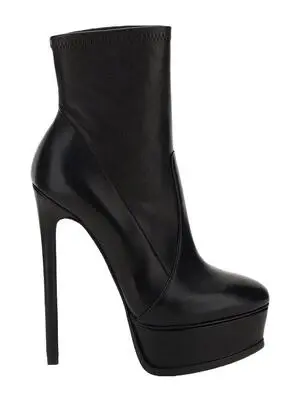 Casadei Flora High Heel Boots - Black