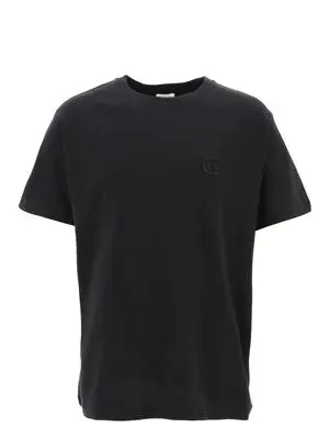 Dior Logo Detailed Crewneck T-shirt - Black