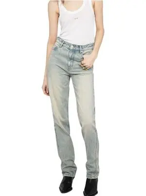 Zadig&Voltaire Light Wash Denim Pants - Gray